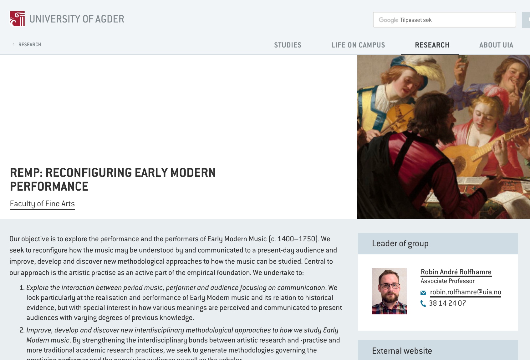 Projects Overview – Robin Rolfhamre